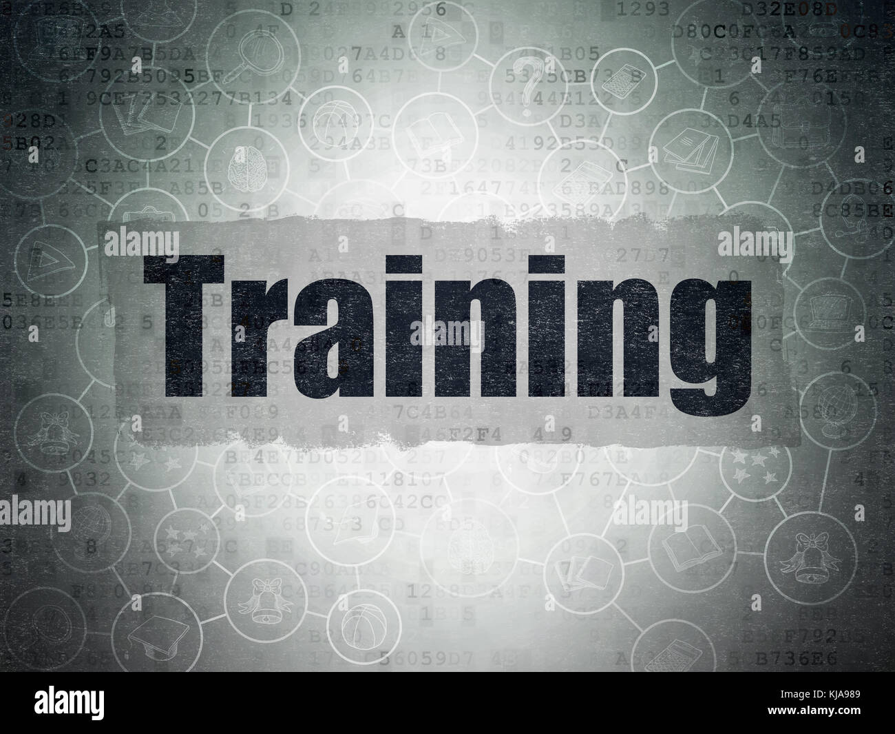 Learning concept: Training on Digital Data Paper background Stock Photo ...