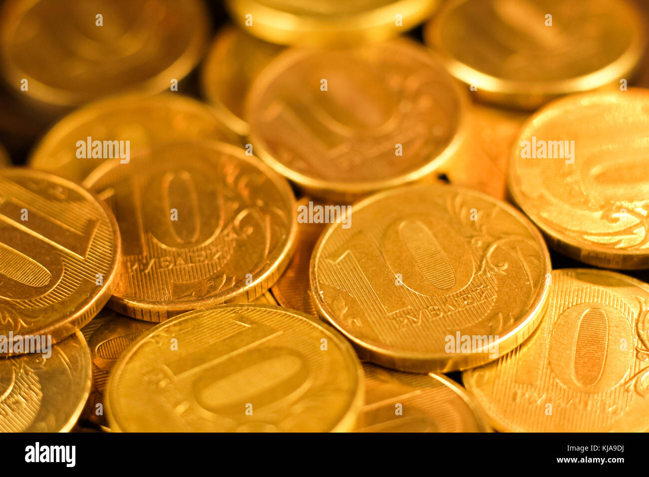 Set of russian ruble coins. Russian currency. Financial concept Stock ...