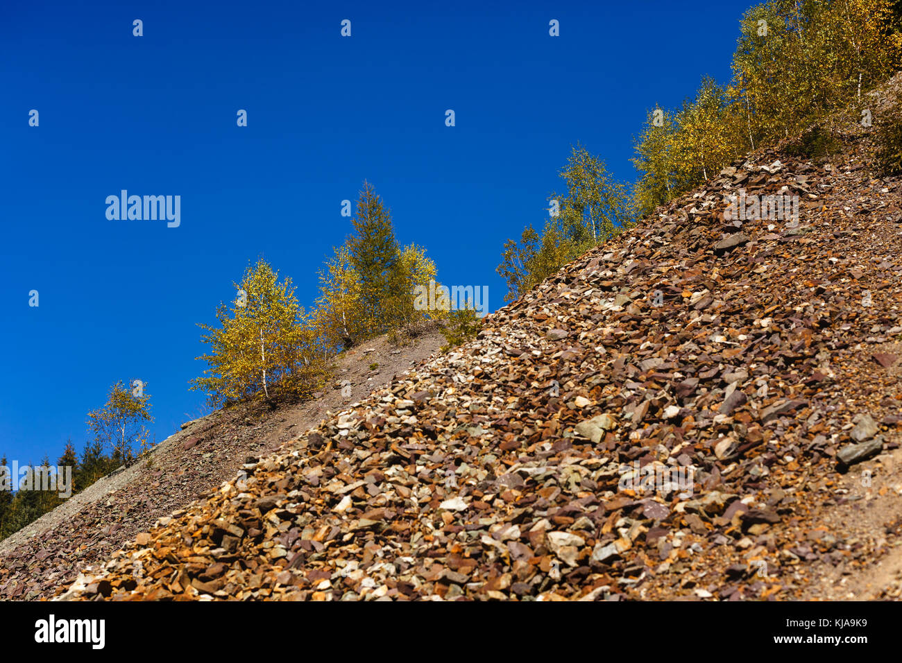 mountain scenery with natural scree stones Stock Photo - Alamy