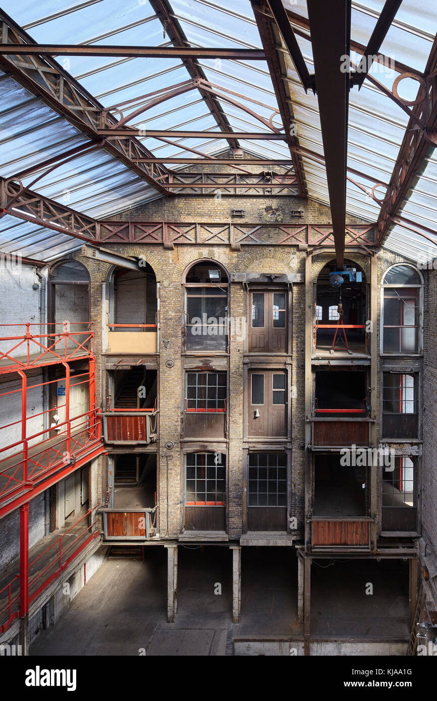 Full-height atrium with skylight and original features. The Farmiloe ...