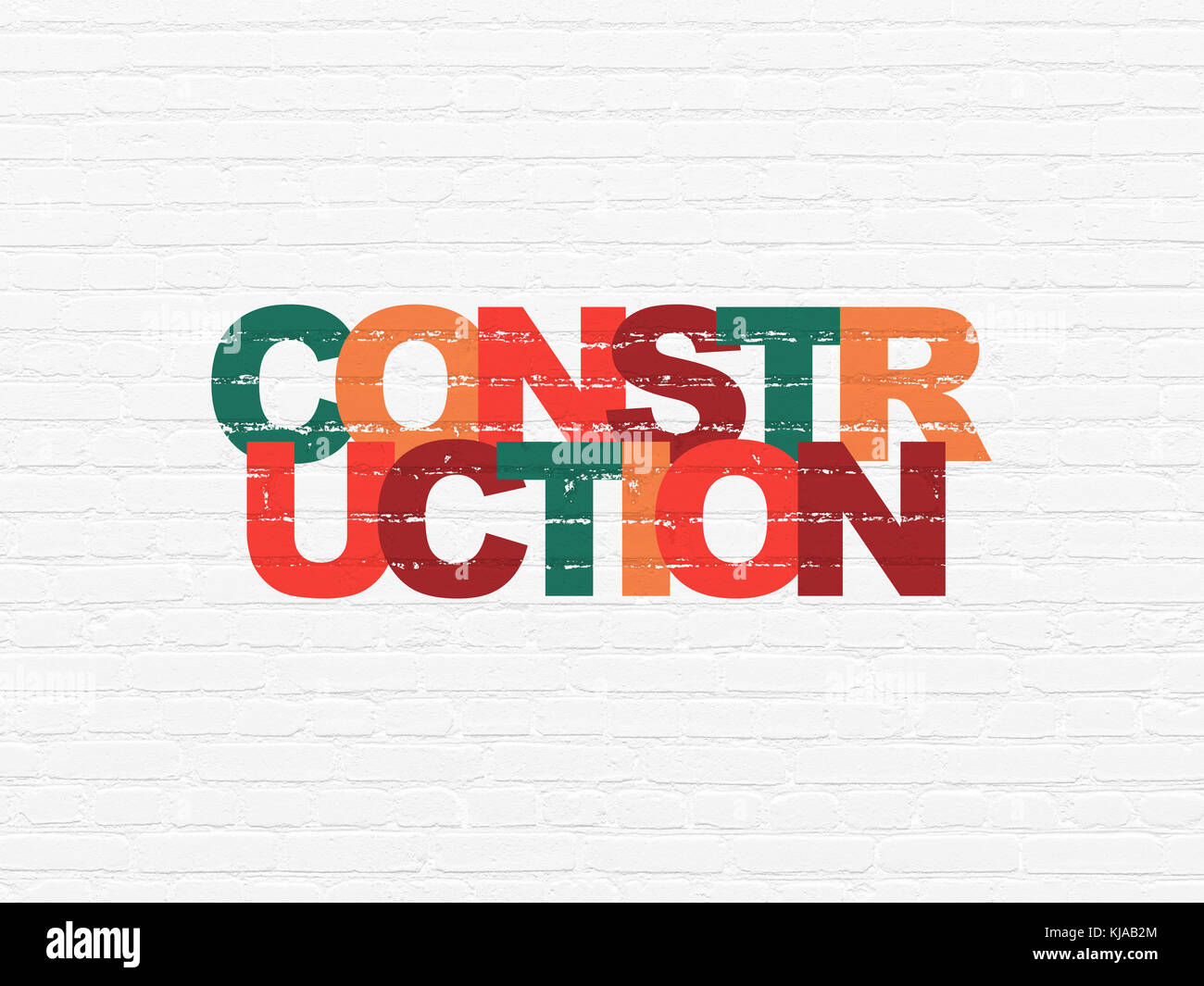 Building construction concept: Construction on wall background Stock ...