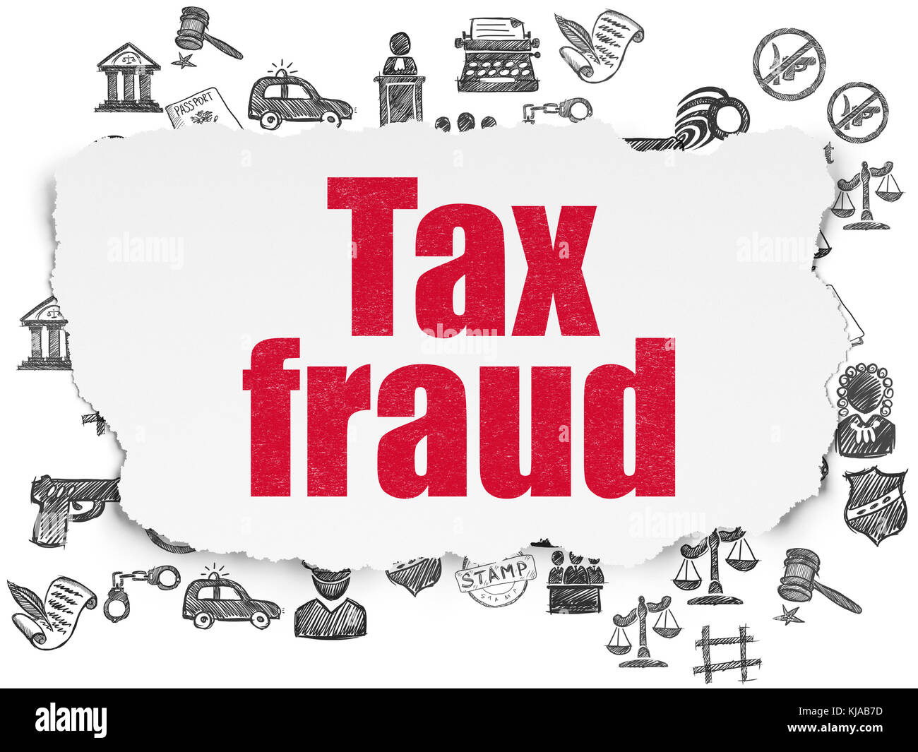Hand drawing tax concept Cut Out Stock Images & Pictures - Alamy