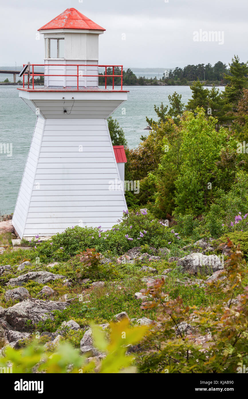 Wilson Channel Lighthouse in Ontario. Ontario, Canada Stock Photo - Alamy
