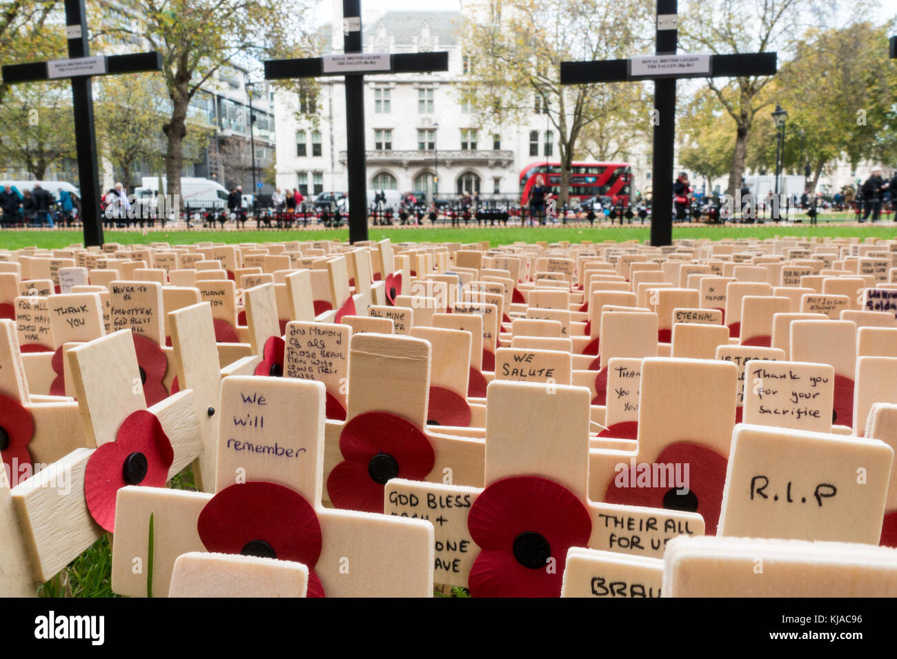 Field of Remembrance at Westminster Abbey, London Stock Photo - Alamy