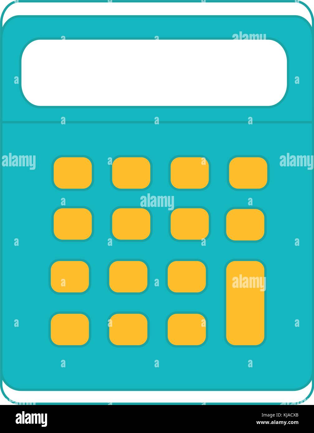 Calculator of tool mathematics and finance theme Isolated design Vector ...