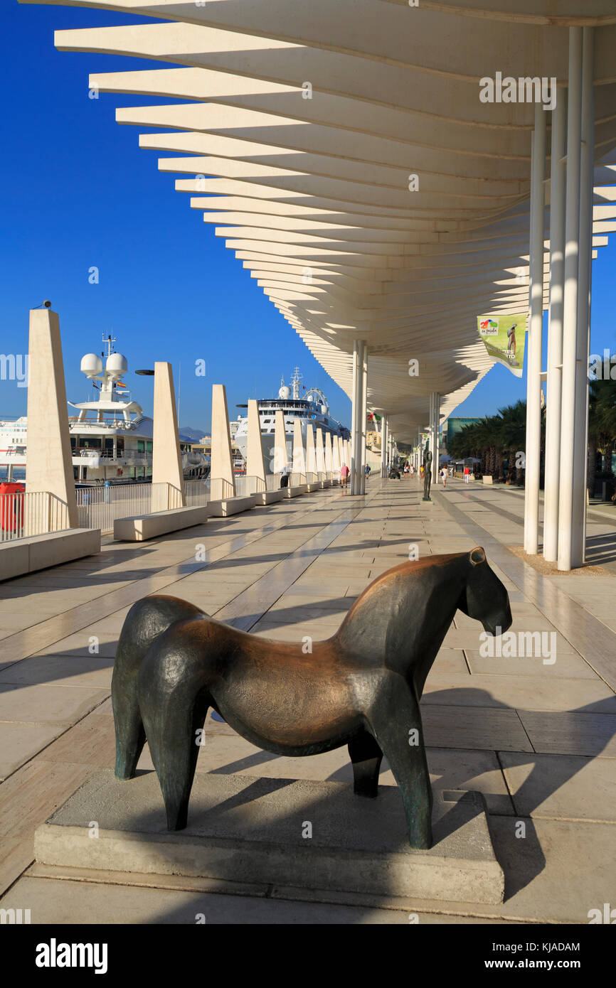 Paseo de La Pergola, Malaga City, Andalusia, Spain, Europe Stock Photo ...