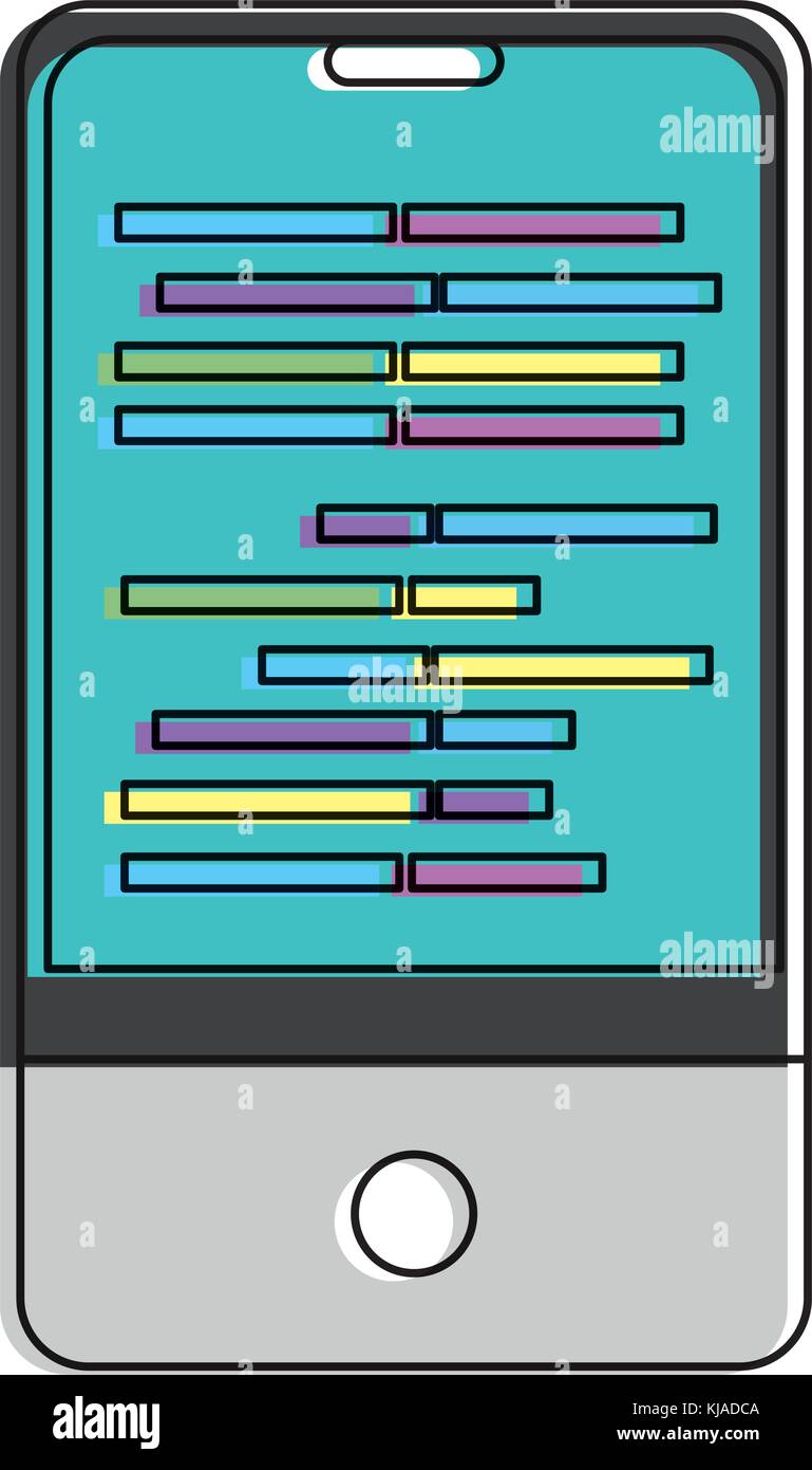 Smartphone of device gadget technology and electronic theme Isolated ...