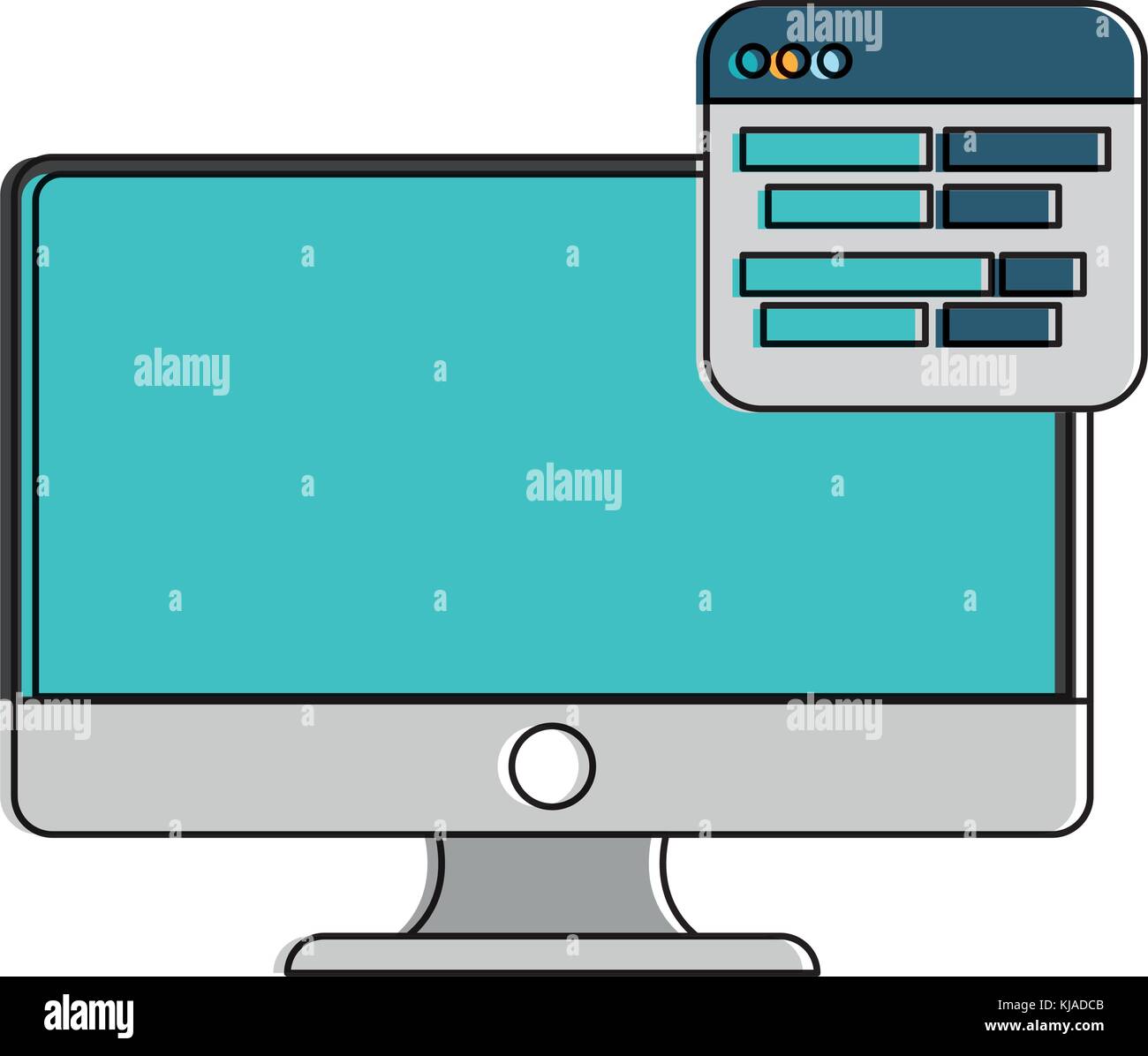 Computer of device gadget technology and electronic theme Isolated ...