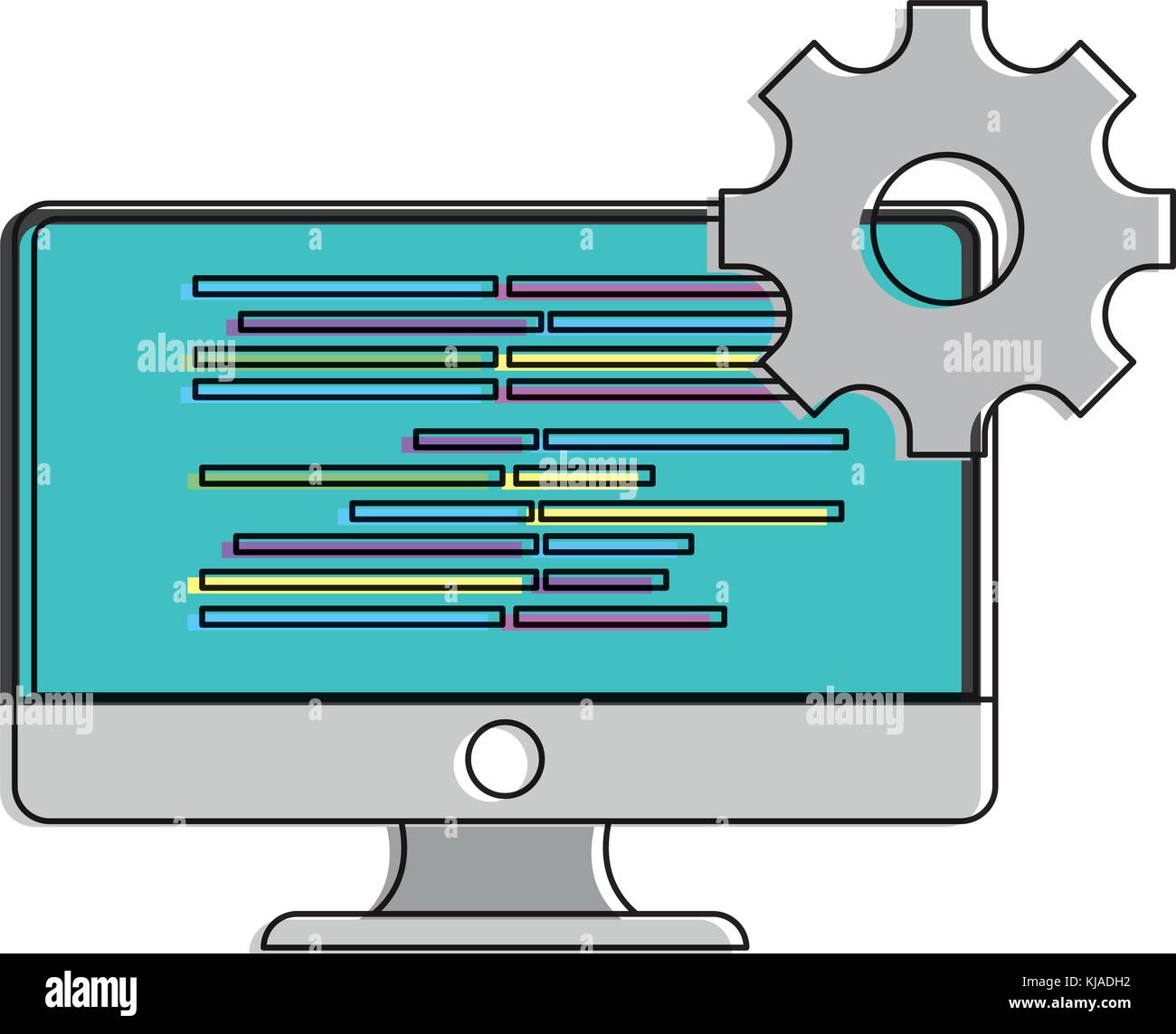 Computer of device gadget technology and electronic theme Isolated ...