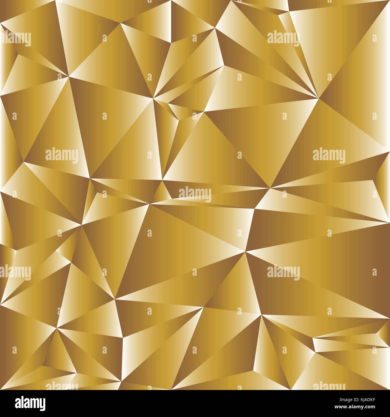 Vector of seamless geometric white and gold background of triangular ...