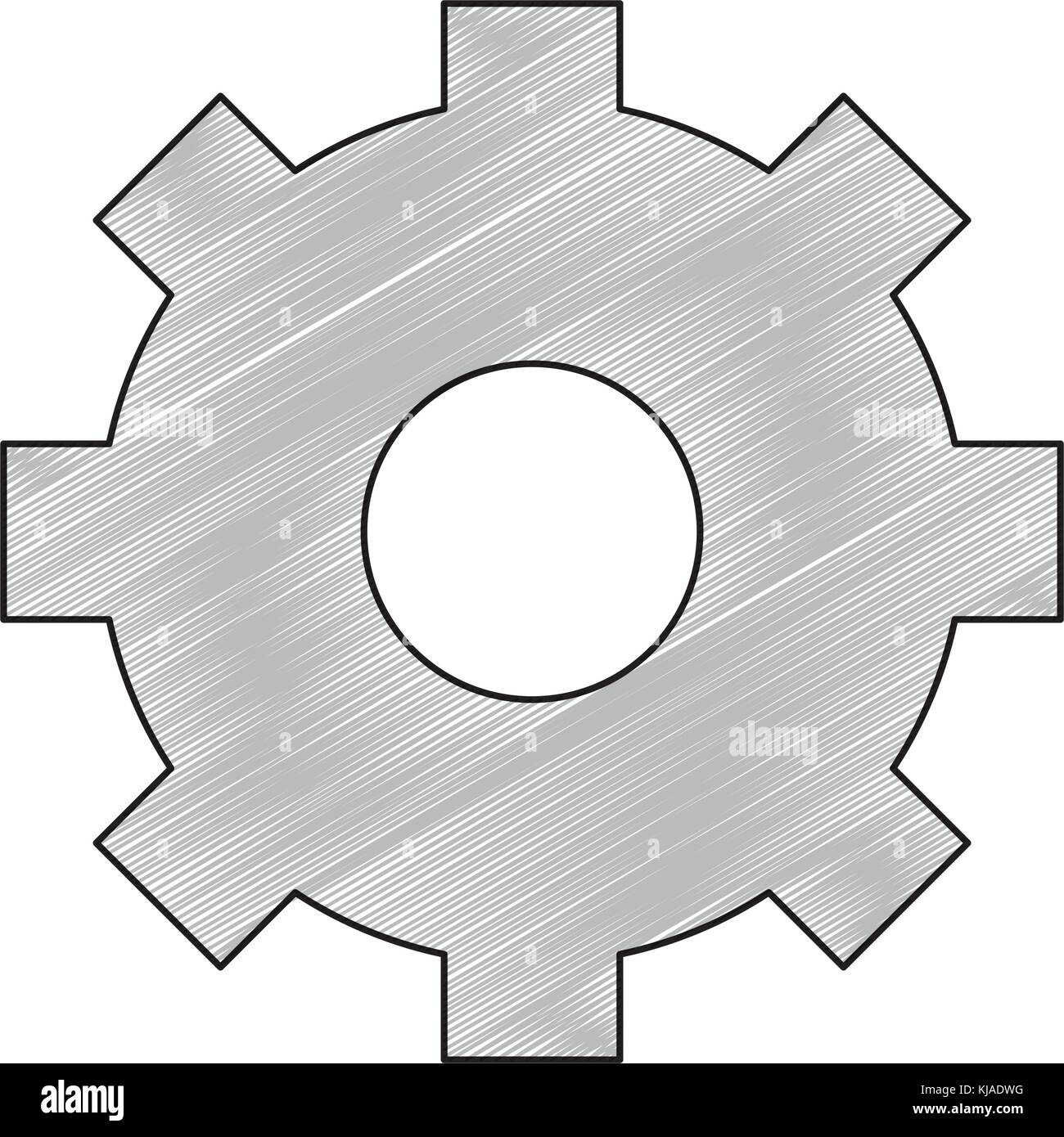 Gear of cog circle and wheel theme Isolated design Vector illustration ...