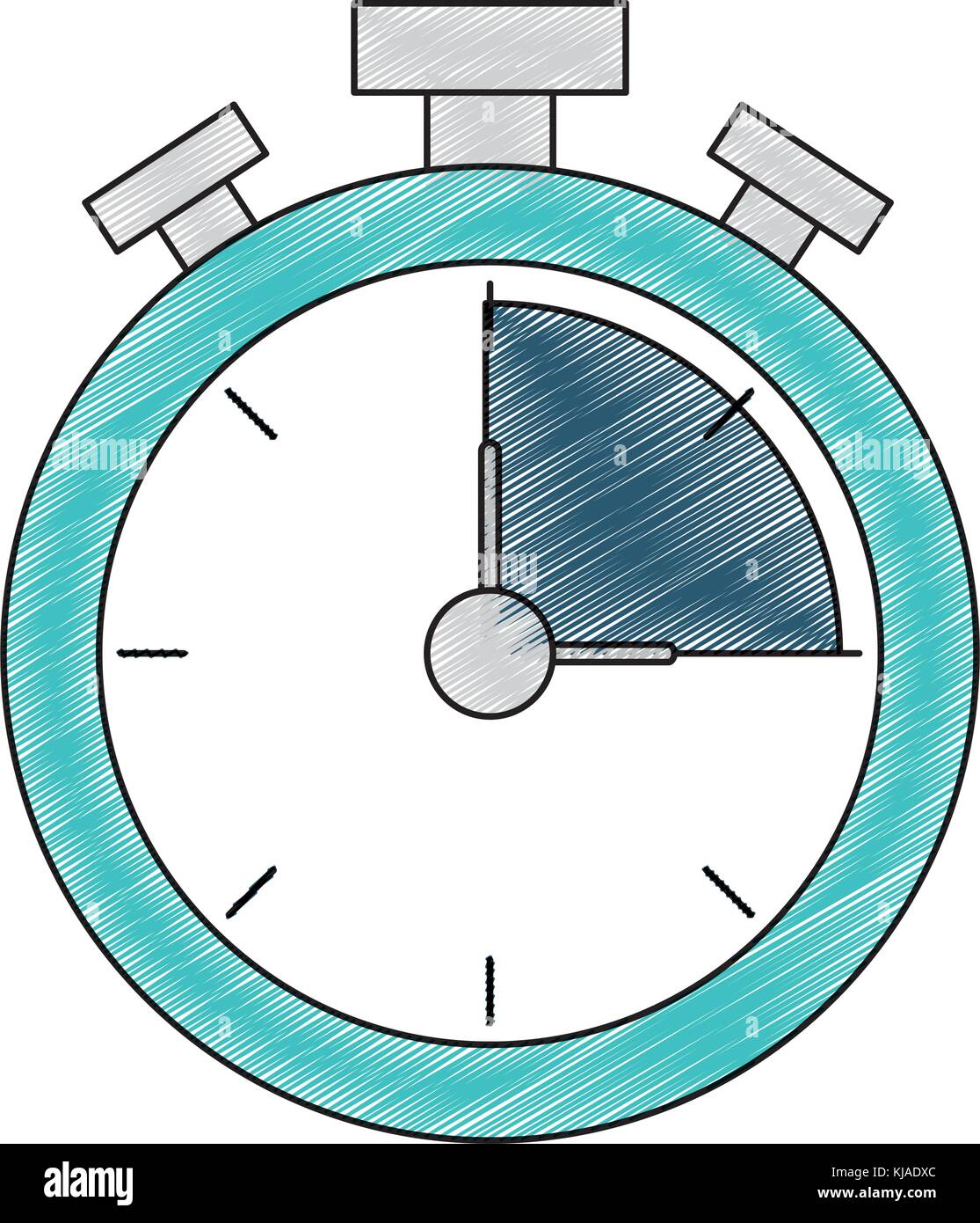 Chronometer of tool time and instrument theme Isolated design Vector ...