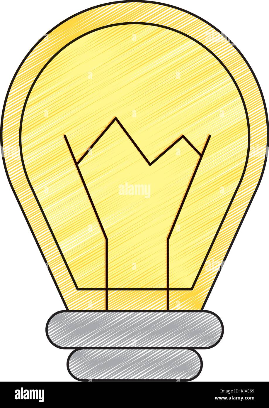 Light bulb of energy power and technology theme Isolated design Vector ...