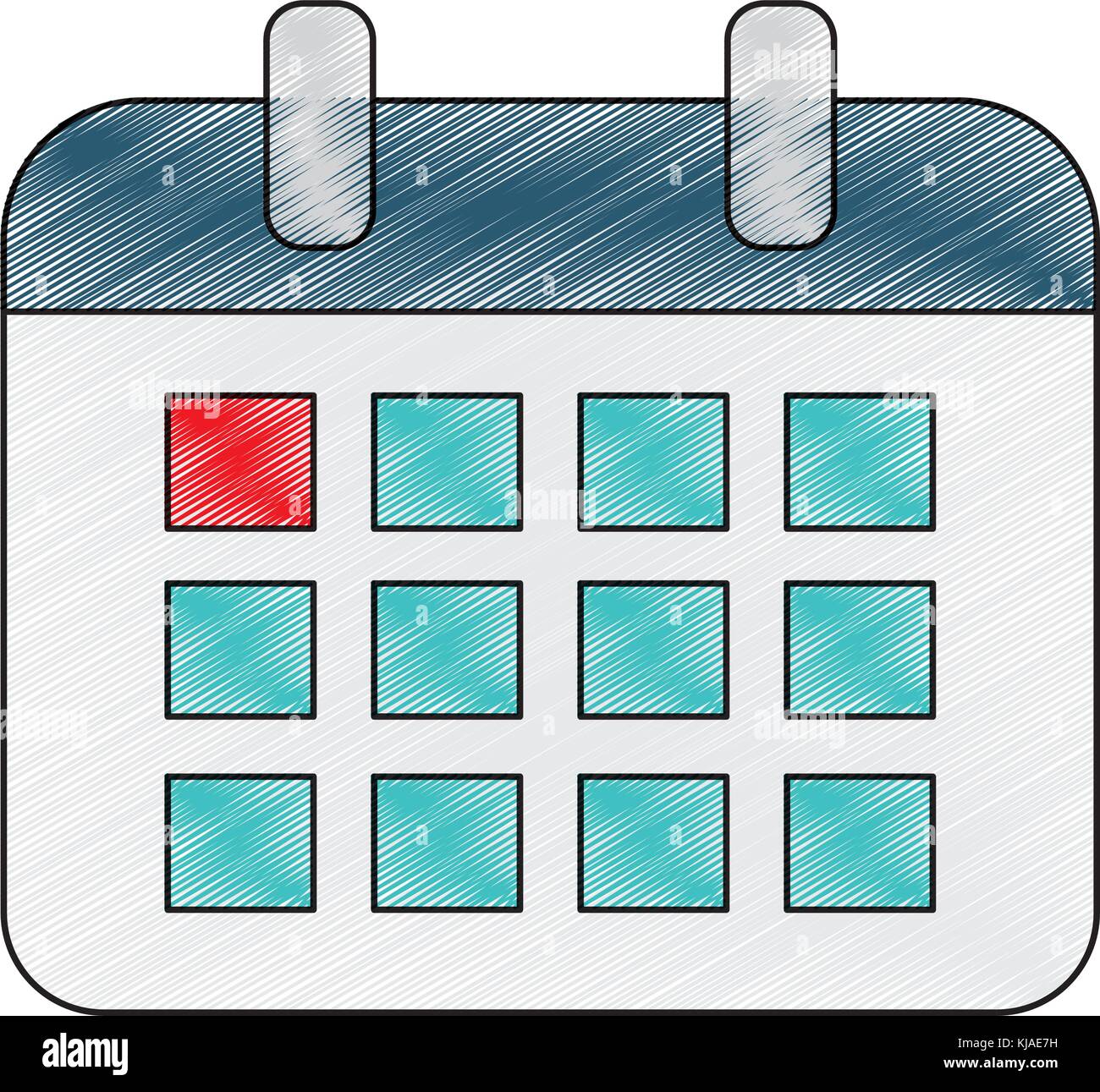 Calendar of planner time and event theme Isolated design Vector ...