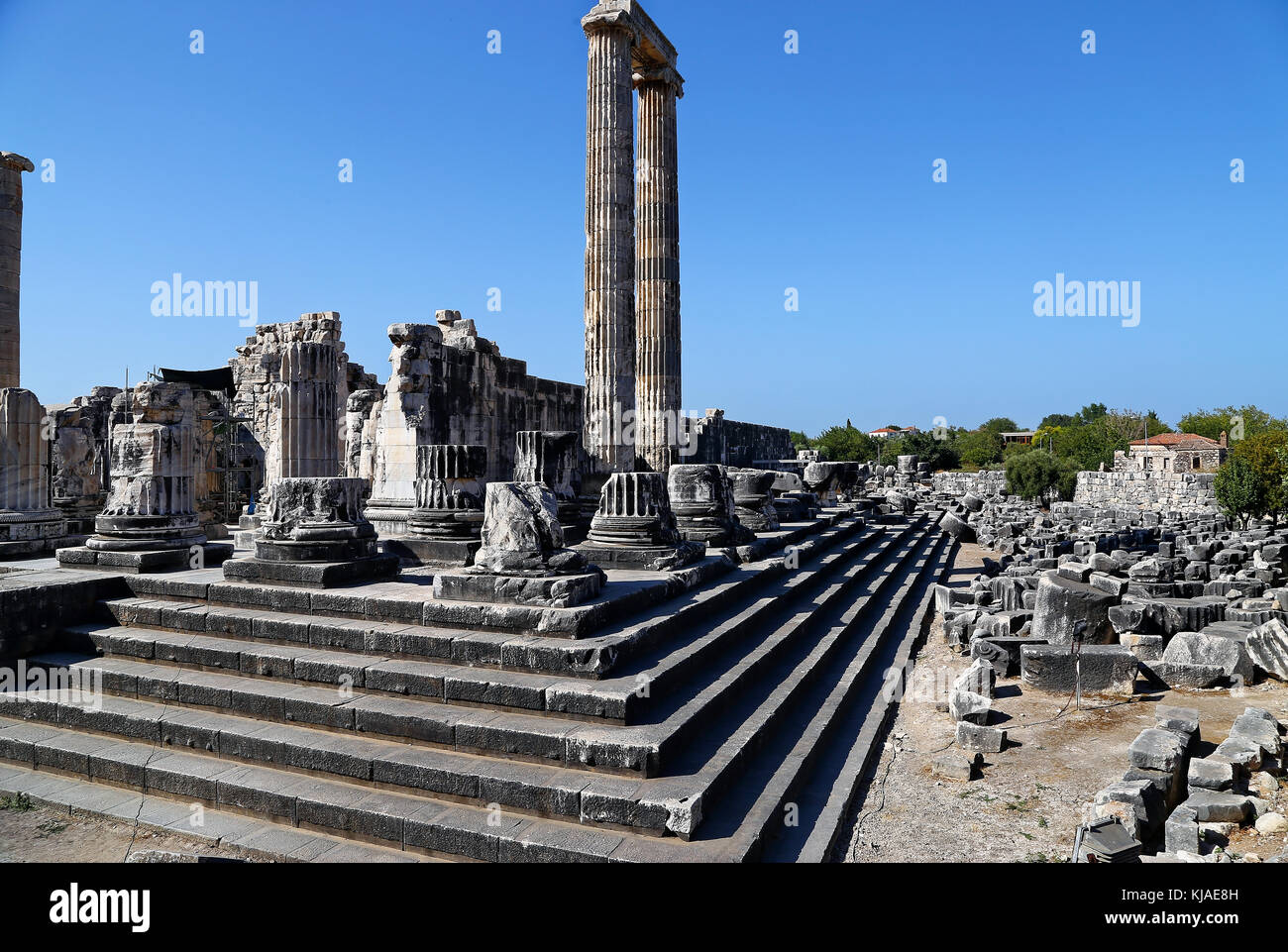 Ruined Temple Of Apollo, Didim, Turkey Stock Photo - Alamy
