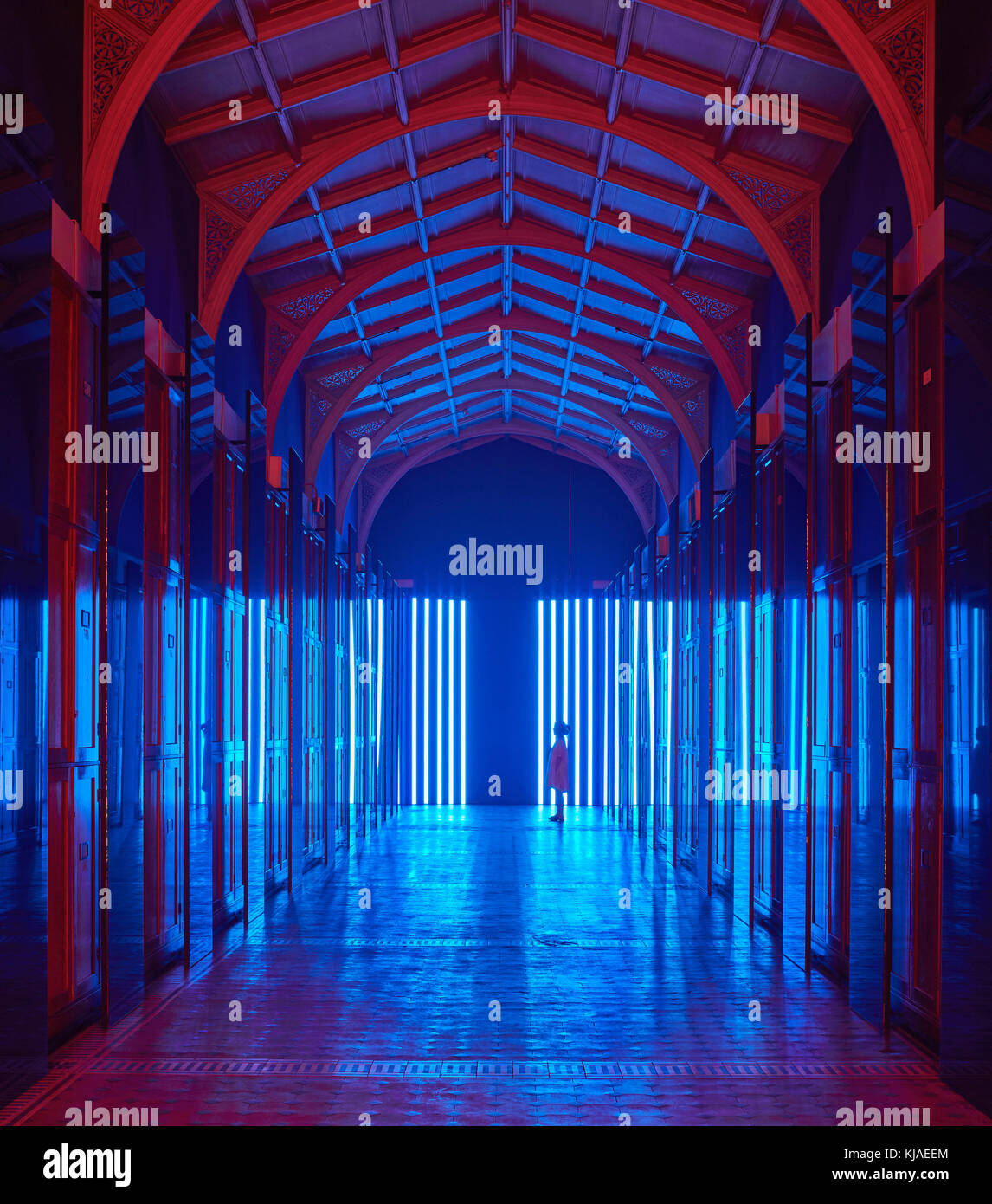 Led light installation art adult hi-res stock photography and images ...