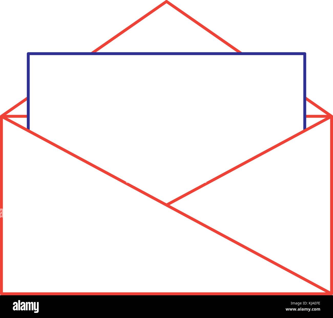 Envelope of email mail and message theme Isolated design Vector ...