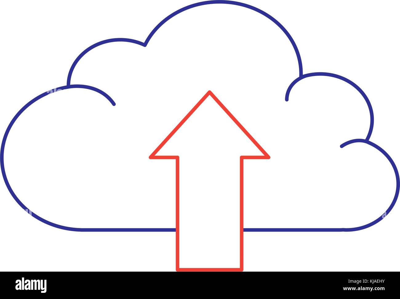 Cloud computing of storage and technology theme Isolated design Vector ...