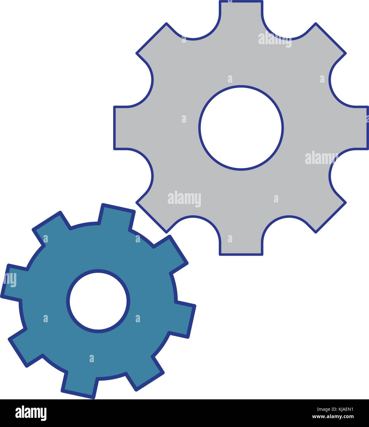 Gear of cog circle and wheel theme Isolated design Vector illustration ...