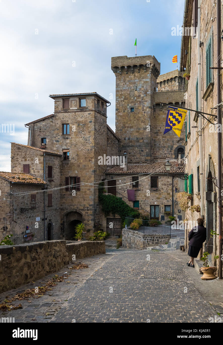 Bolsena (Italy) - The medieval town with castle on Bolsena Lake, Lazio ...