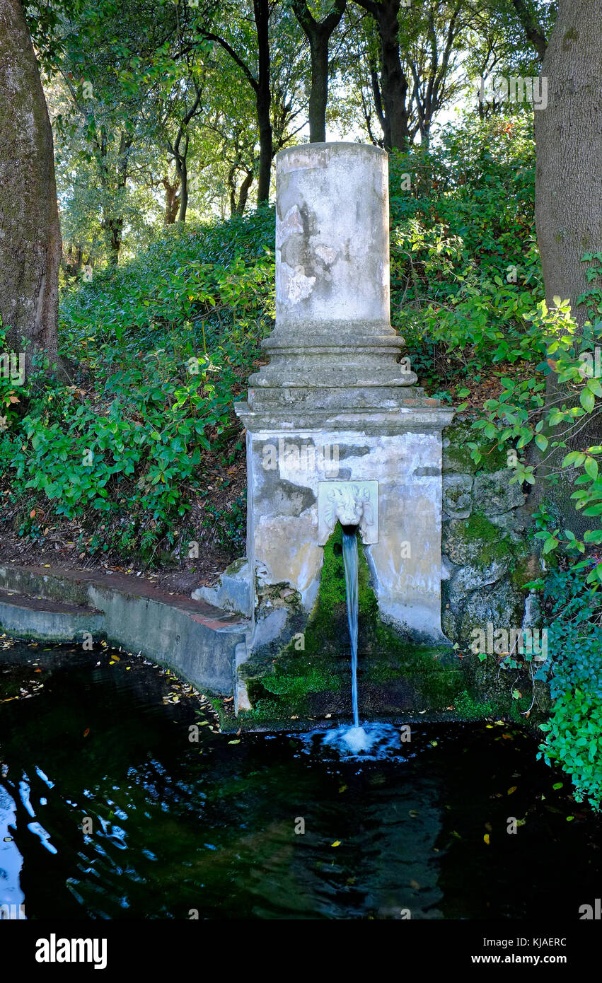 water feature in the bardini garden, florence, italy Stock Photo - Alamy