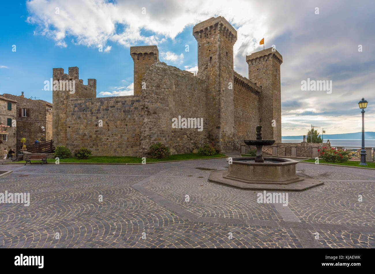 Bolsena (Italy) - The medieval town with castle on Bolsena Lake, Lazio ...