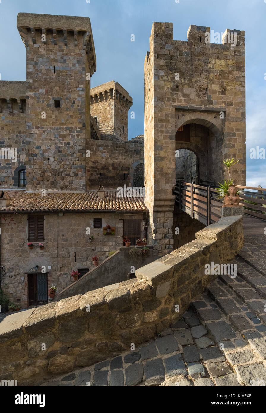 Bolsena (Italy) - The medieval town with castle on Bolsena Lake, Lazio ...