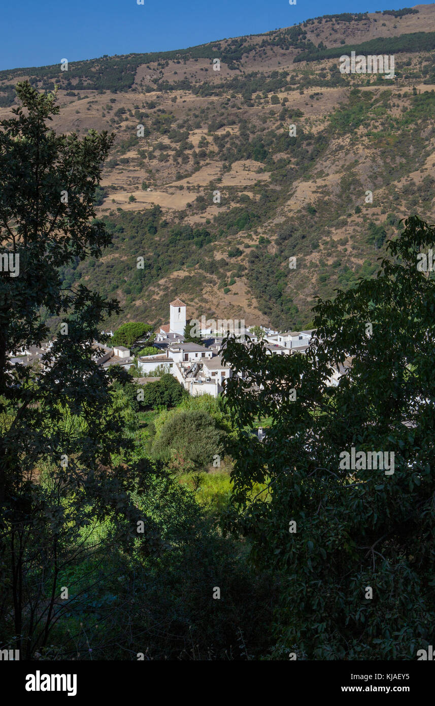 Capileira Village view from above, Granada, Alpujarras, Spain Stock ...