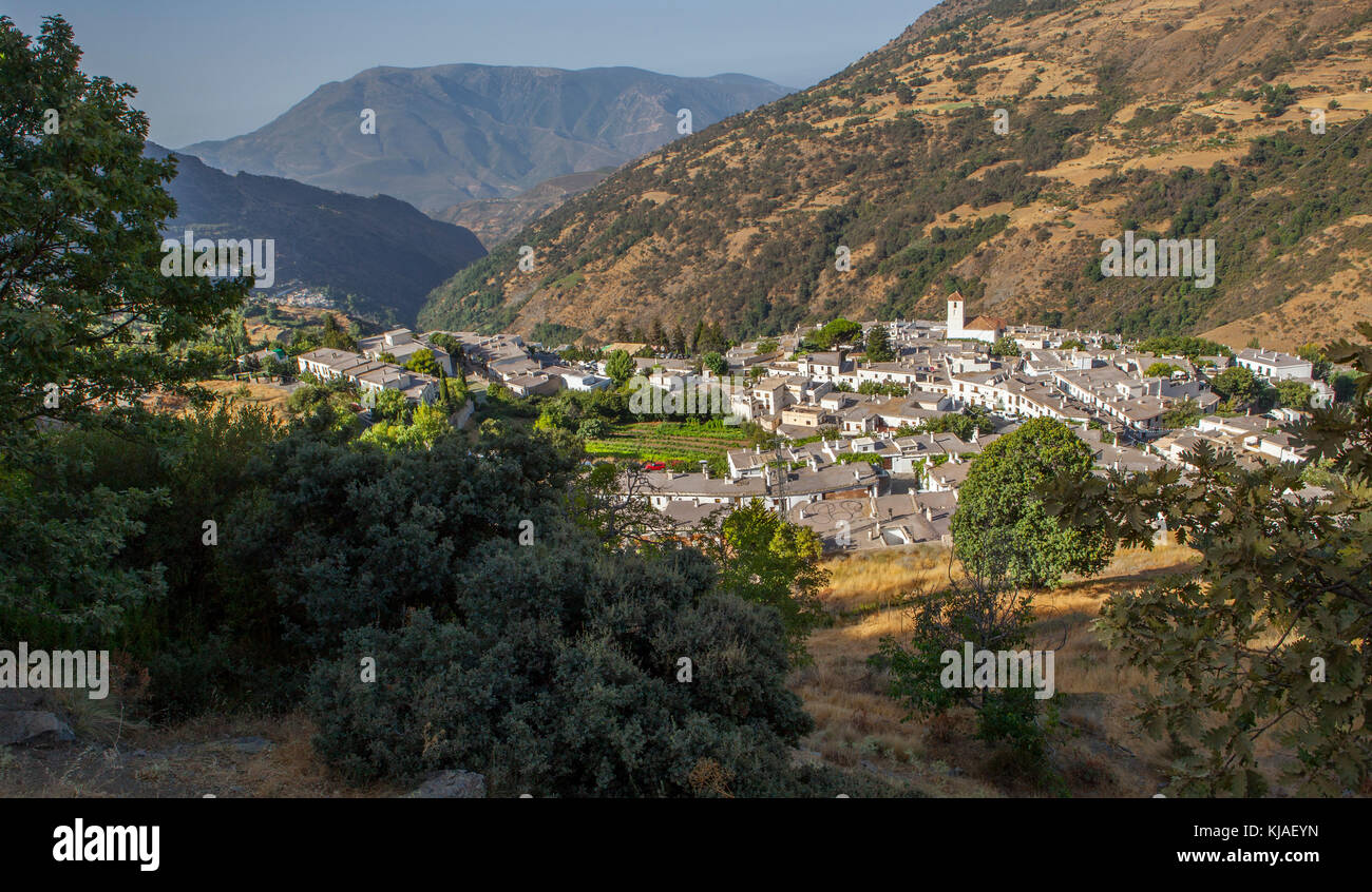 Capileira Village view from above, Granada, Alpujarras, Spain Stock ...