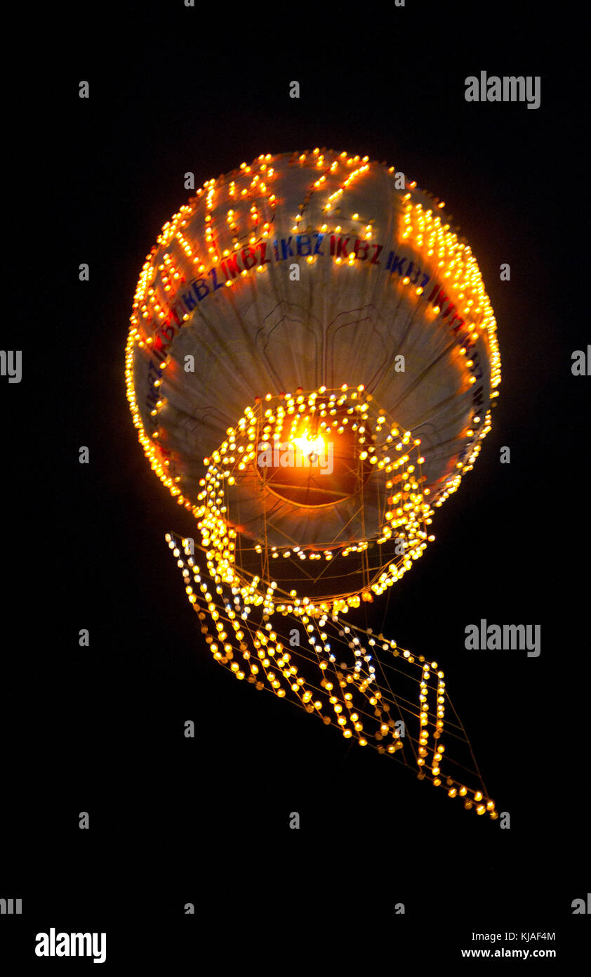 A Balloon launches at the annual Taunggyi Fire Balloon festival in ...