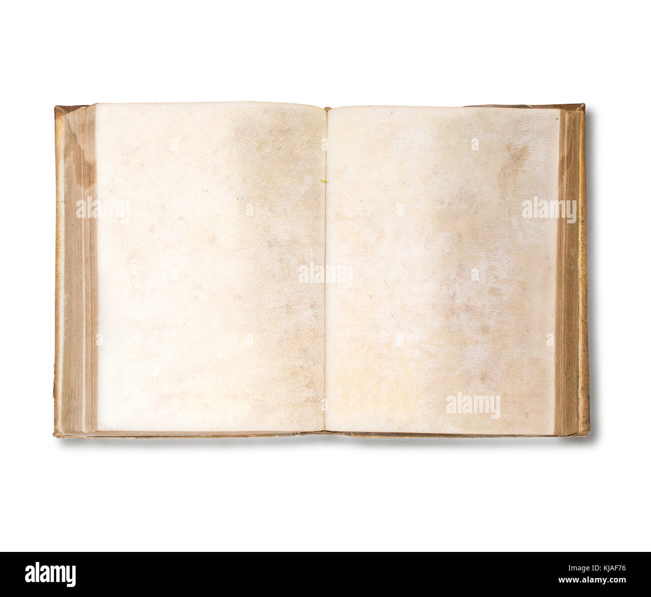 Old book open isolated on white background with clipping path Stock ...