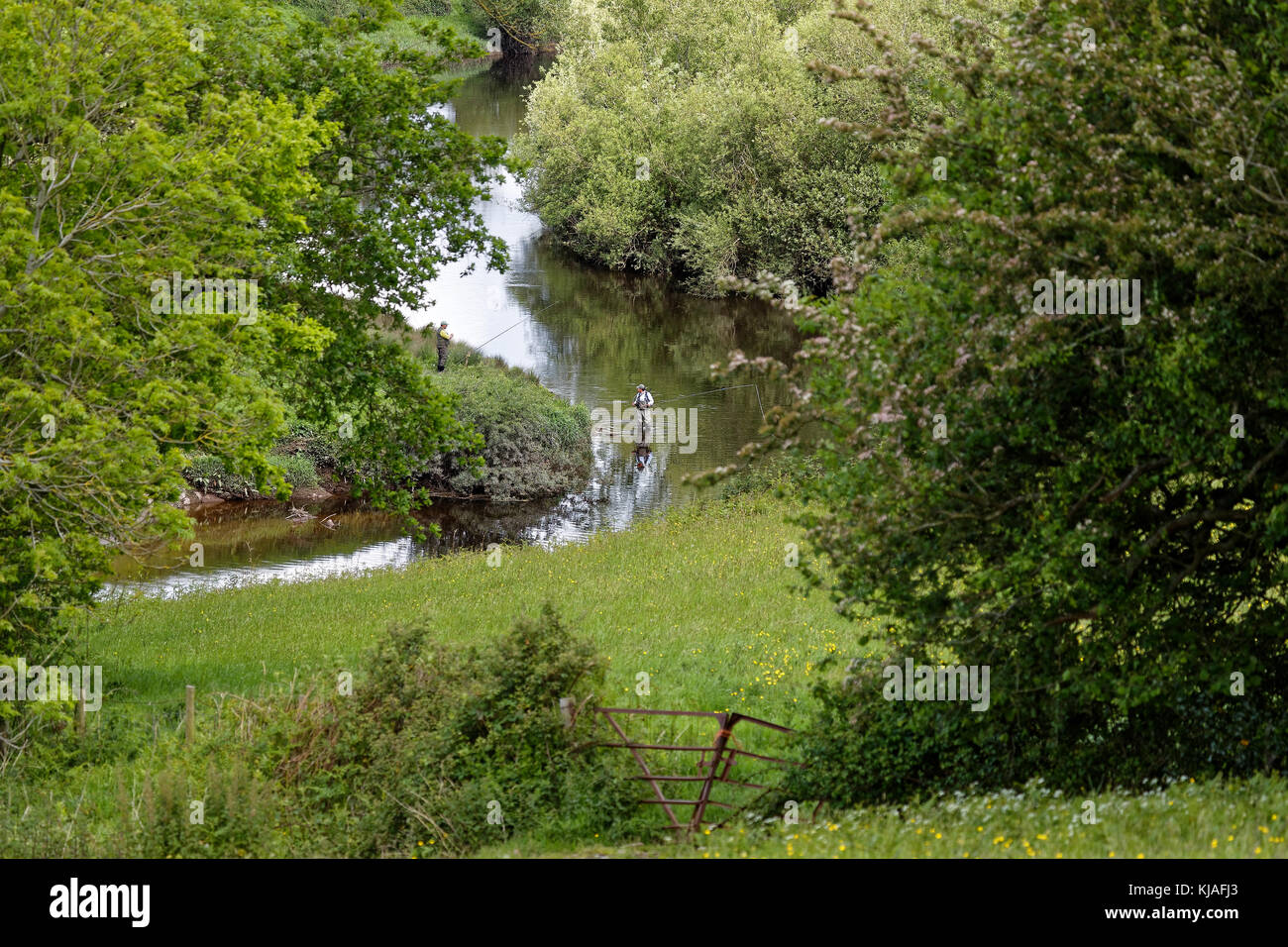 Landscapes, Usk Valley, Wales, UK Stock Photo - Alamy