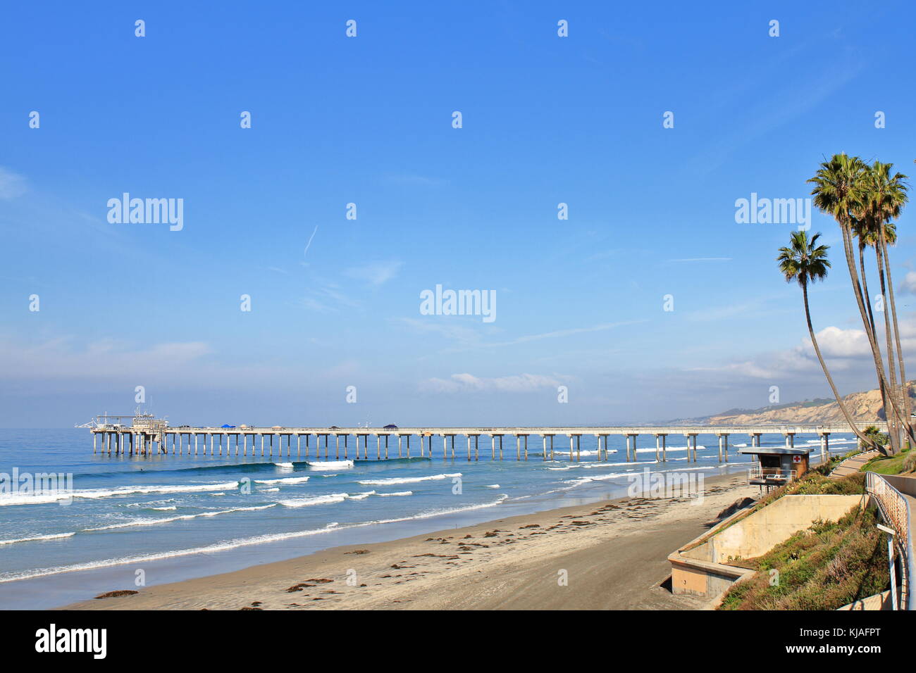 Ellen Browning Scripps Memorial Pier - San Diego - USA Stock Photo - Alamy