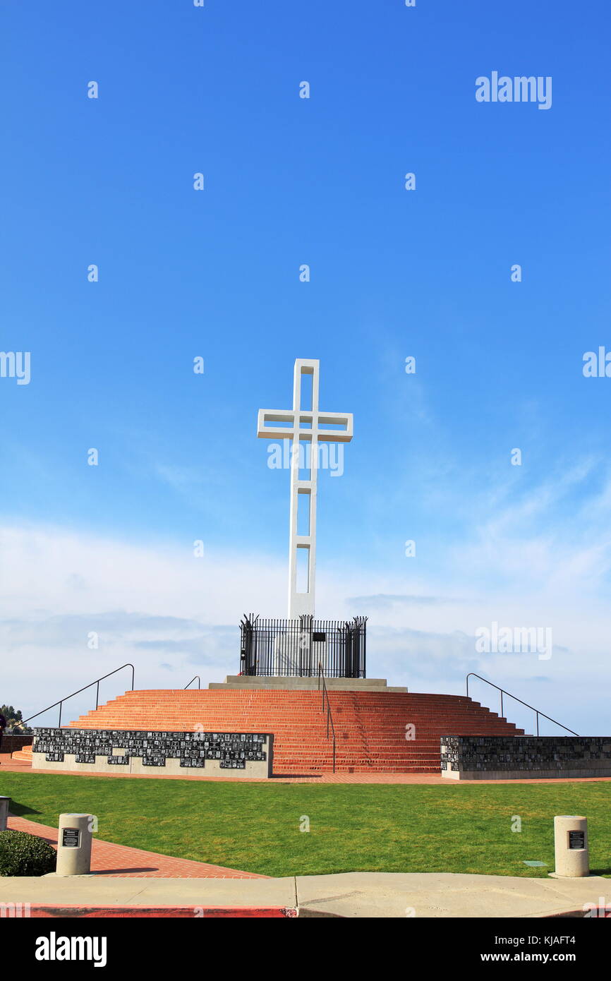 Mt. Soledad Veterans Memorial - San Diego - USA Stock Photo - Alamy
