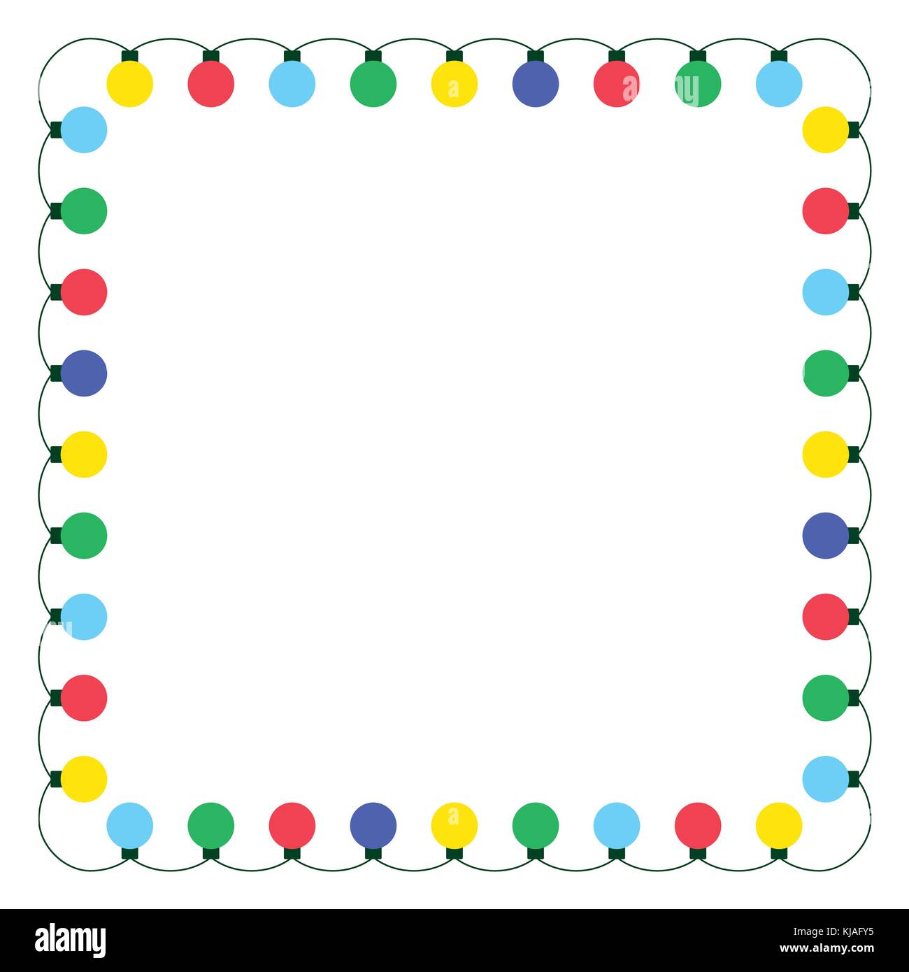 String Of Christmas Lights Border String Of Christmas Lights Border