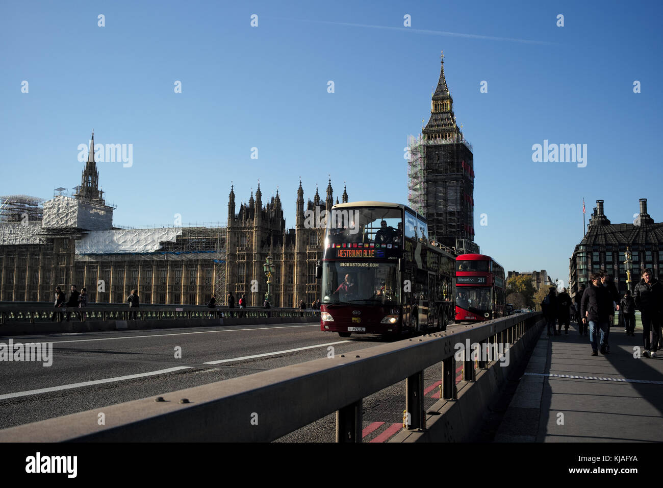 Close-up of public safety anti crash terroism barriers on Westminster ...