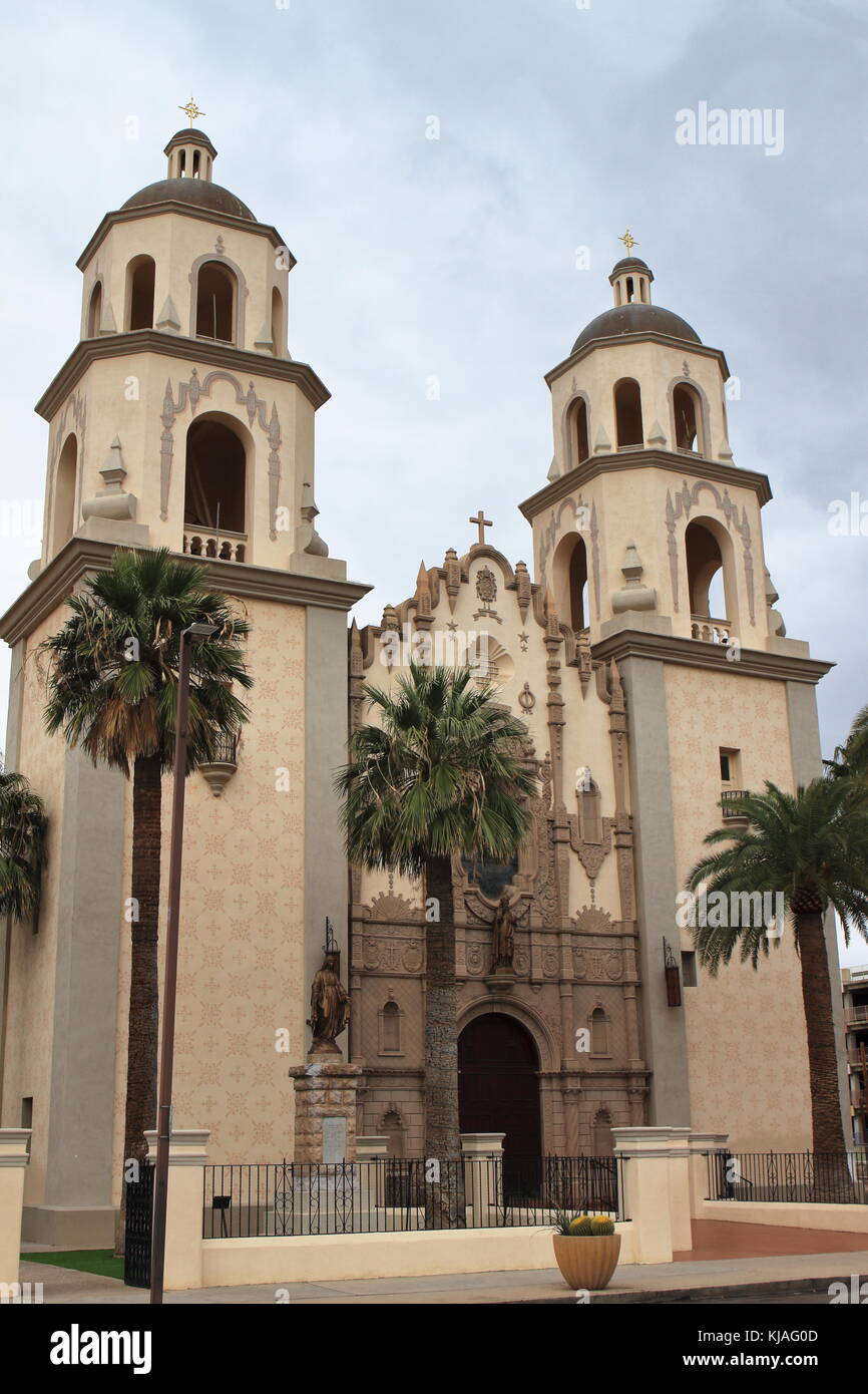 St. Augustine Cathedral Church - Tucson - USA Stock Photo - Alamy