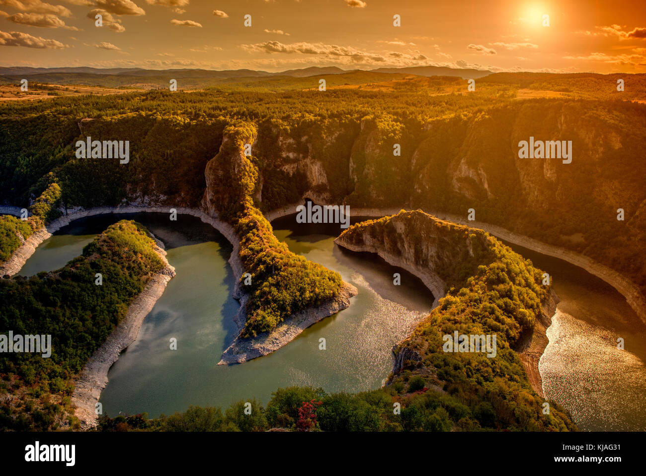 Uvac River Canyon in Serbia Stock Photo - Alamy