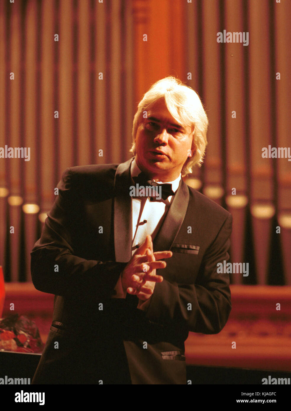 Russian opera singer Dmitry Khvorostovsky. The Great Hall of the ...