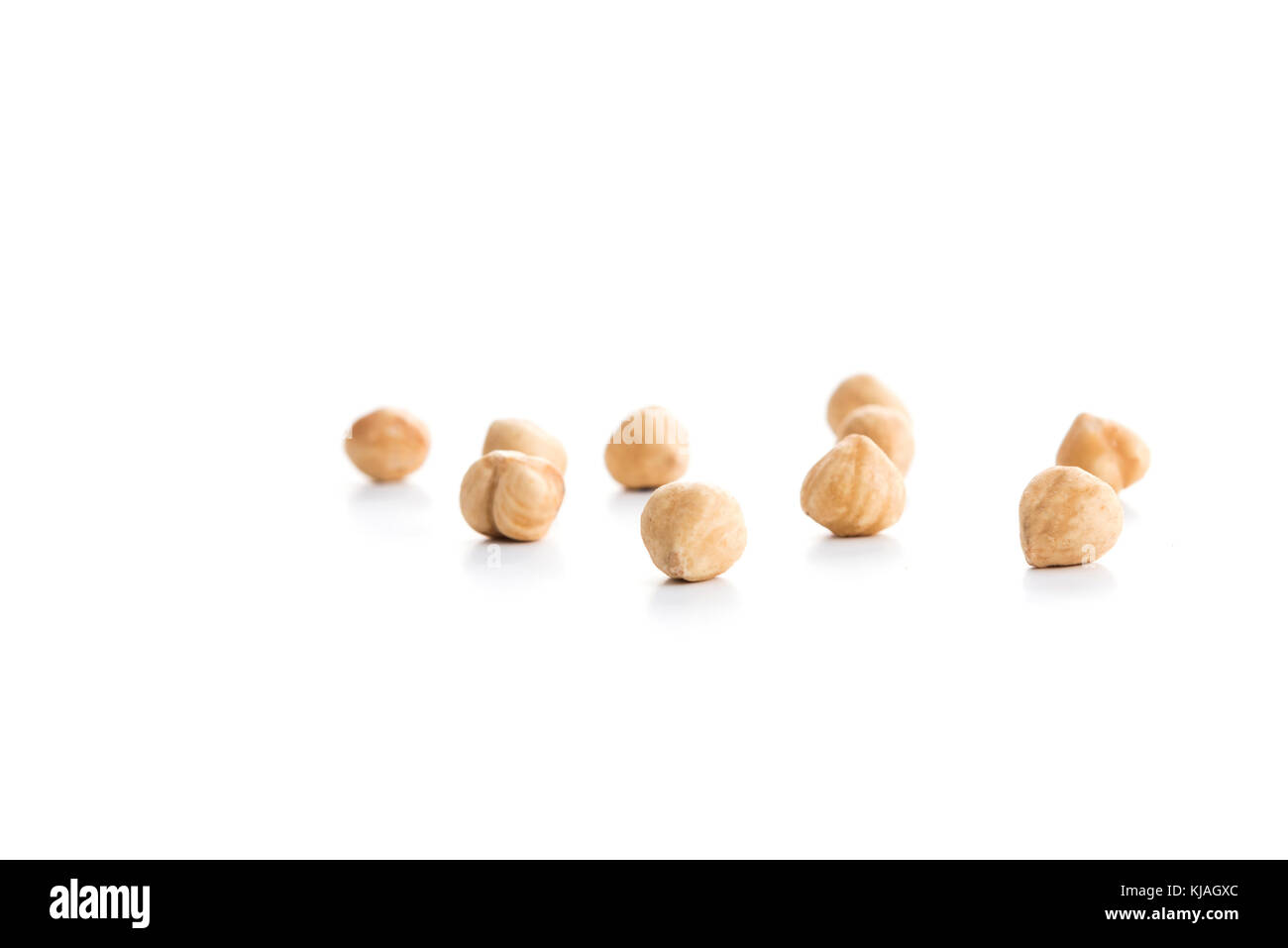 White background isolated nuts Stock Photo - Alamy