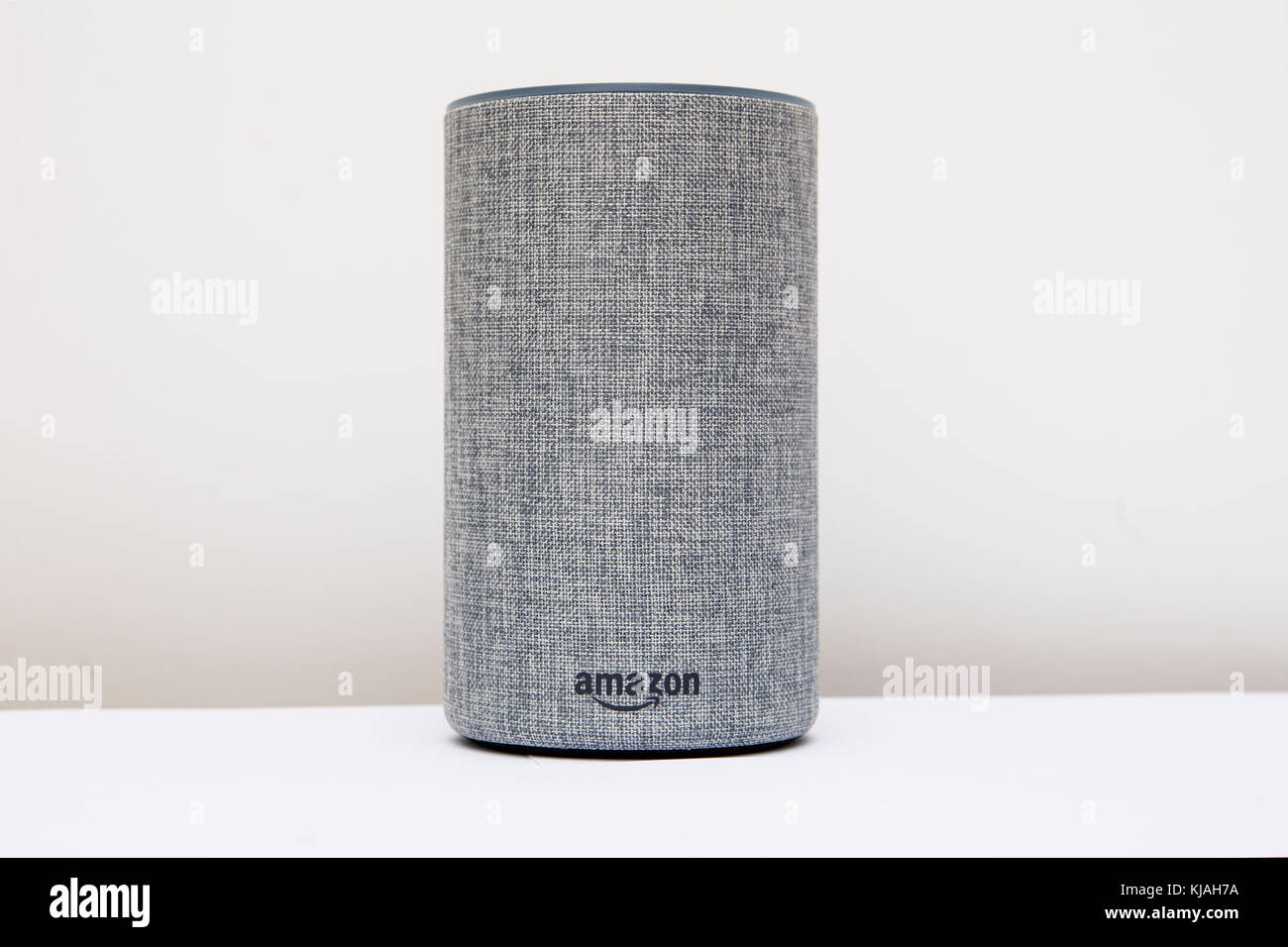 LEEDS, UK – 8 NOVEMBER 2017. Amazon Echo 2nd Generation Alexa Stock ...