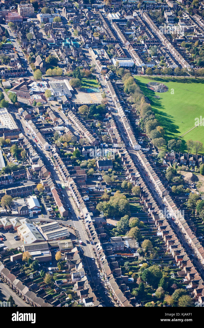Aerial view of housing, Luton, South East England, UK Stock Photo - Alamy
