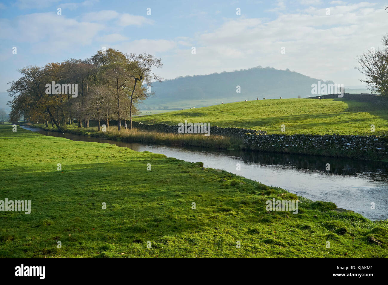Yorkshire Dales landscape in Autumn, Austwick, nr. Settle, North ...
