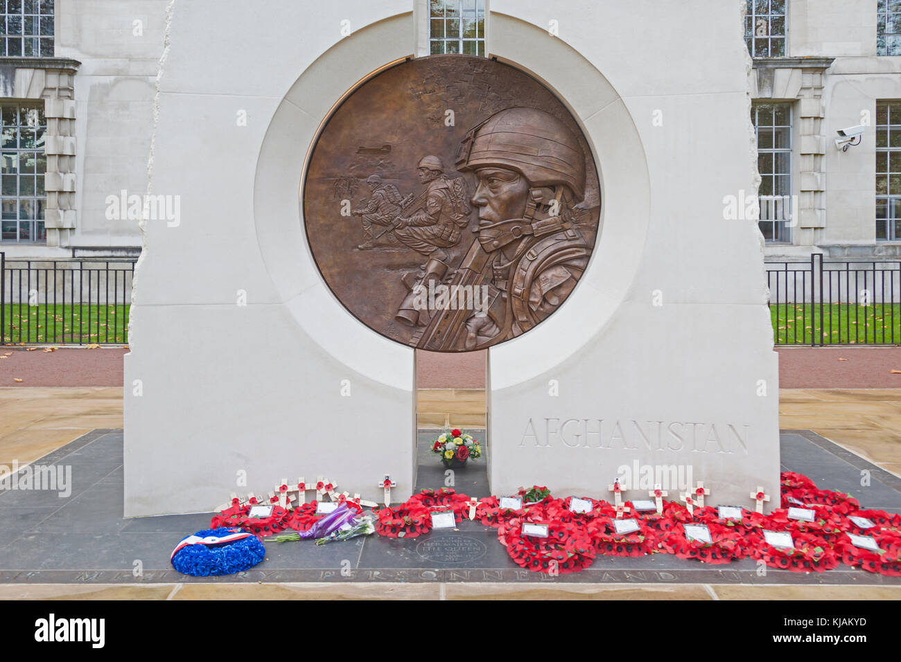 London, City of Westminster The Iraq and Afghanistan Memorial in ...