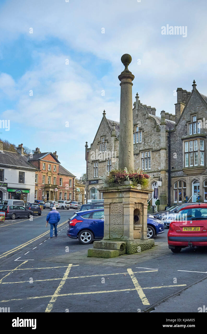 The market town of Settle, Yorkshire Dales, Northern England, UK Stock ...