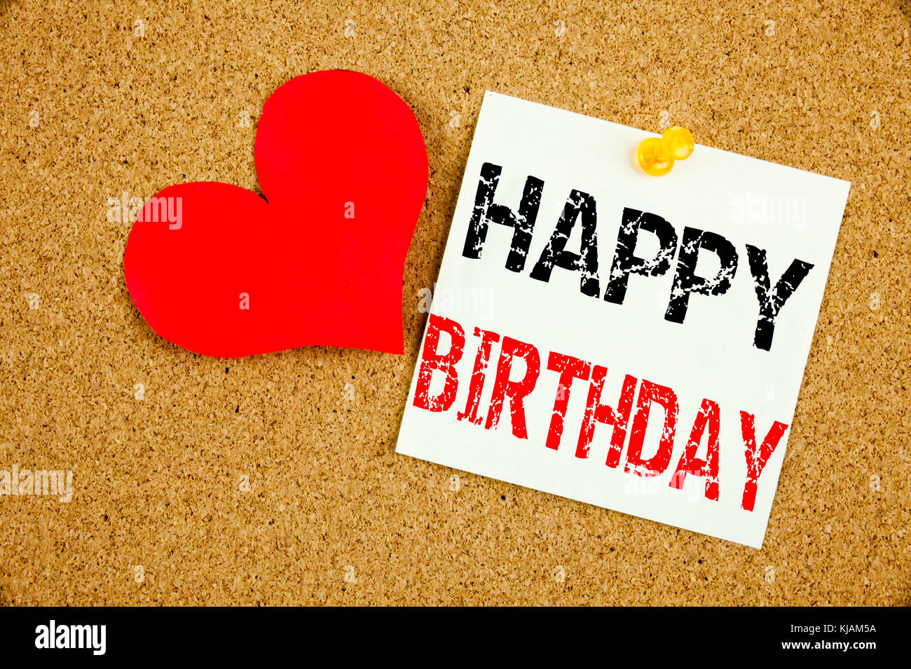 Happy birthday sticky note on hi-res stock photography and images - Alamy