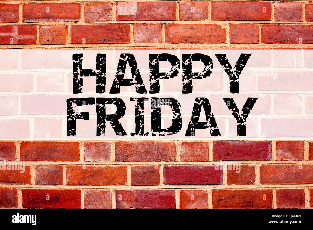 Conceptual announcement text caption inspiration showing Happy Friday ...