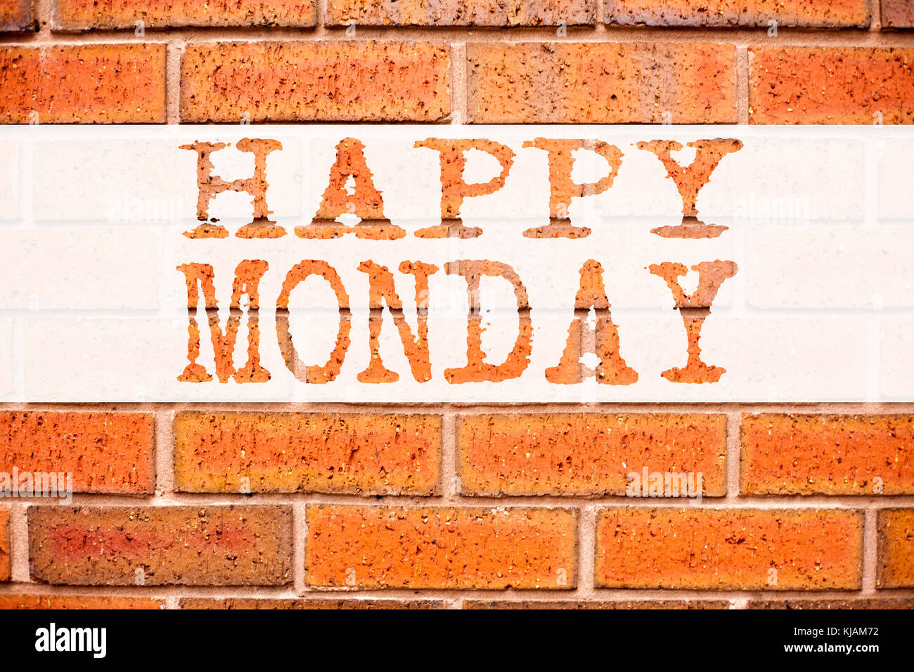 Conceptual announcement text caption inspiration showing Happy Monday ...