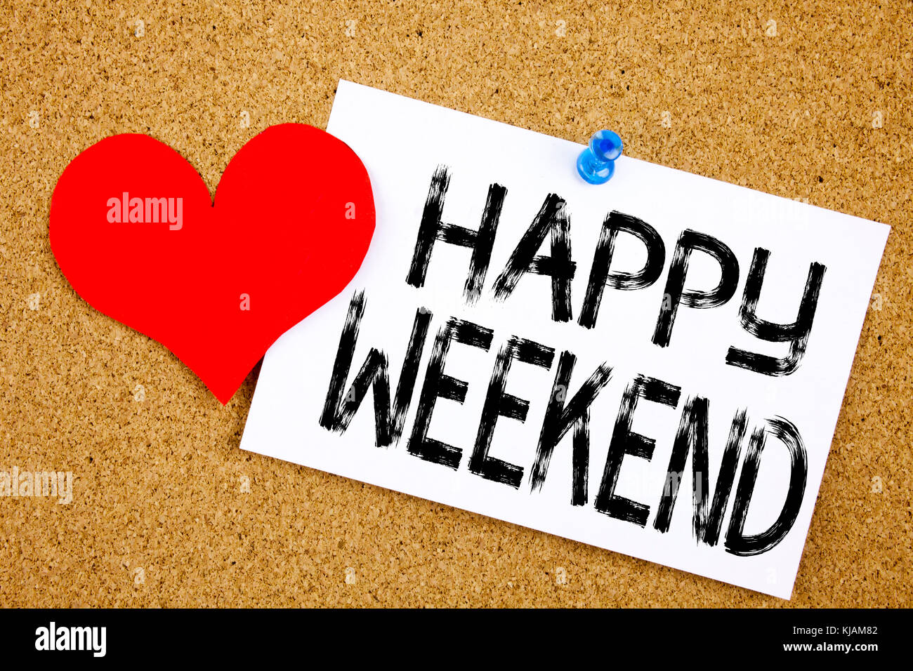 Conceptual hand writing text caption inspiration showing Happy Weekend ...