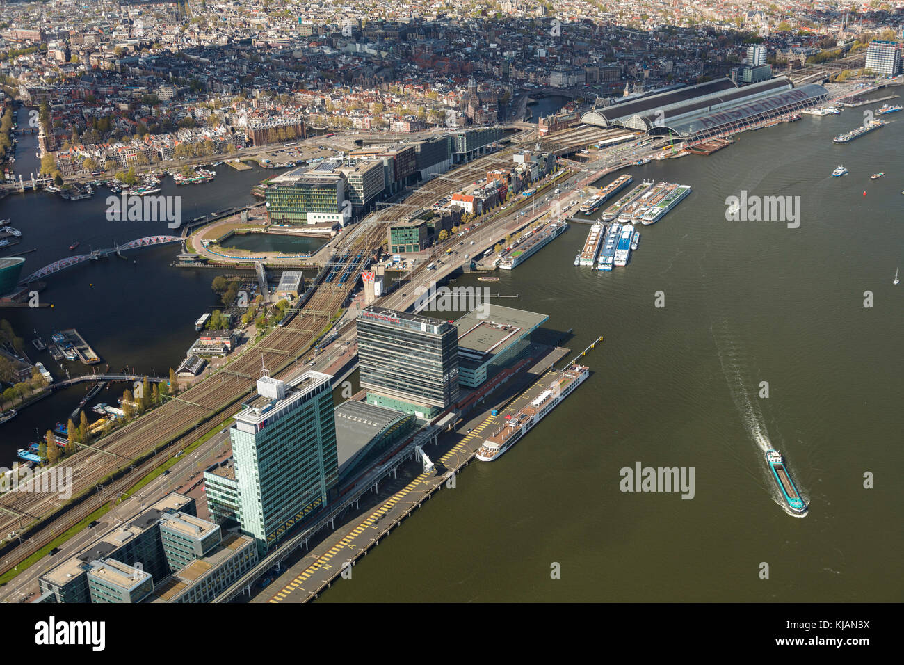 Aerial view of amsterdam hi-res stock photography and images - Alamy